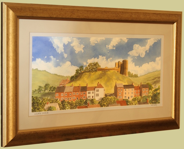 Lewis Castle, Sussex | Original Framed Water Colour Painting ...