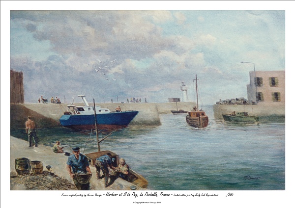 Harbour at Il de Ray, La Rochelle | Limited Edition Print | Traditional ...
