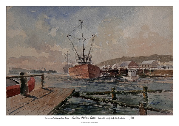 Newhaven Harbour, Sussex | Limited Edition Print | Traditional Print ...