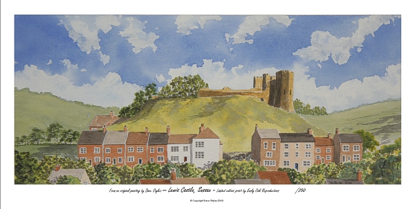 Lewes Castle, Sussex | Limited Edition Print | Traditional Print ...