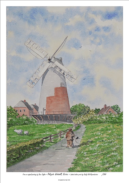 Polegate Windmill, Sussex | Limited Edition Print | Traditional Print ...