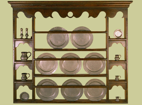 Handmade Oak Delft Rack | 17th Century Style Plate Rack