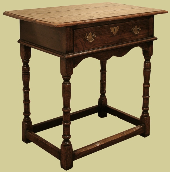 Handmade 17th Century Style Oak Side Table | Period Style Furniture